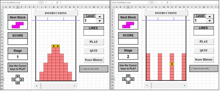 Juegos Excel - Juegos hechos en Excel - Juegos para Excel | Excel ...
